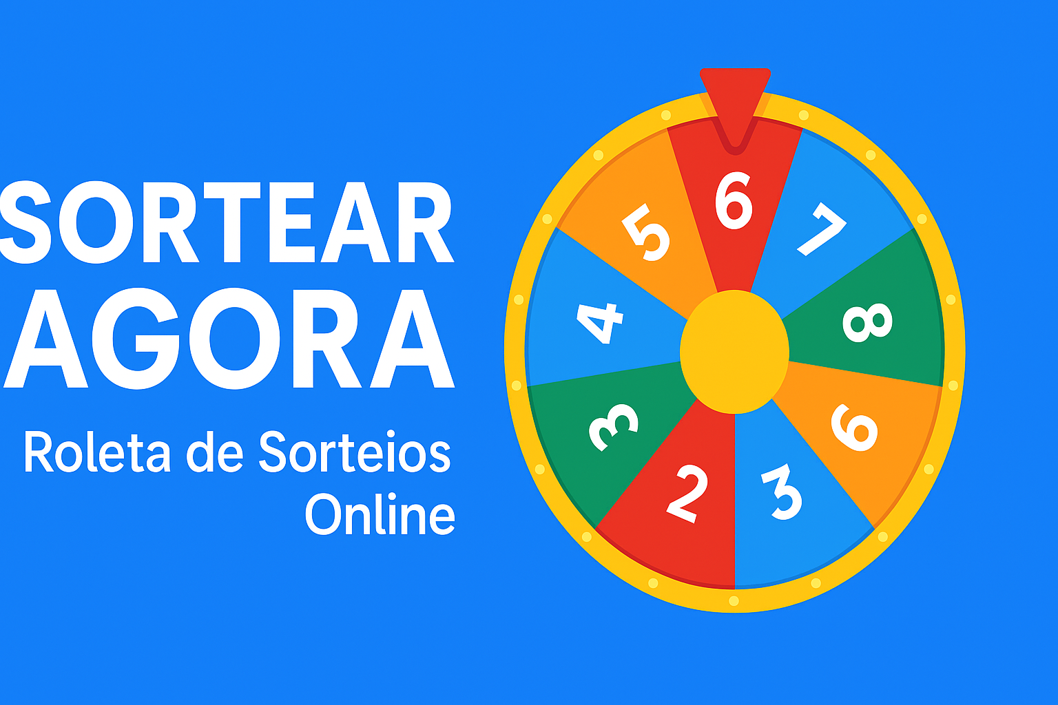 Sortear Nomes ou Números com Roleta Online Grátis | Sortear Agora